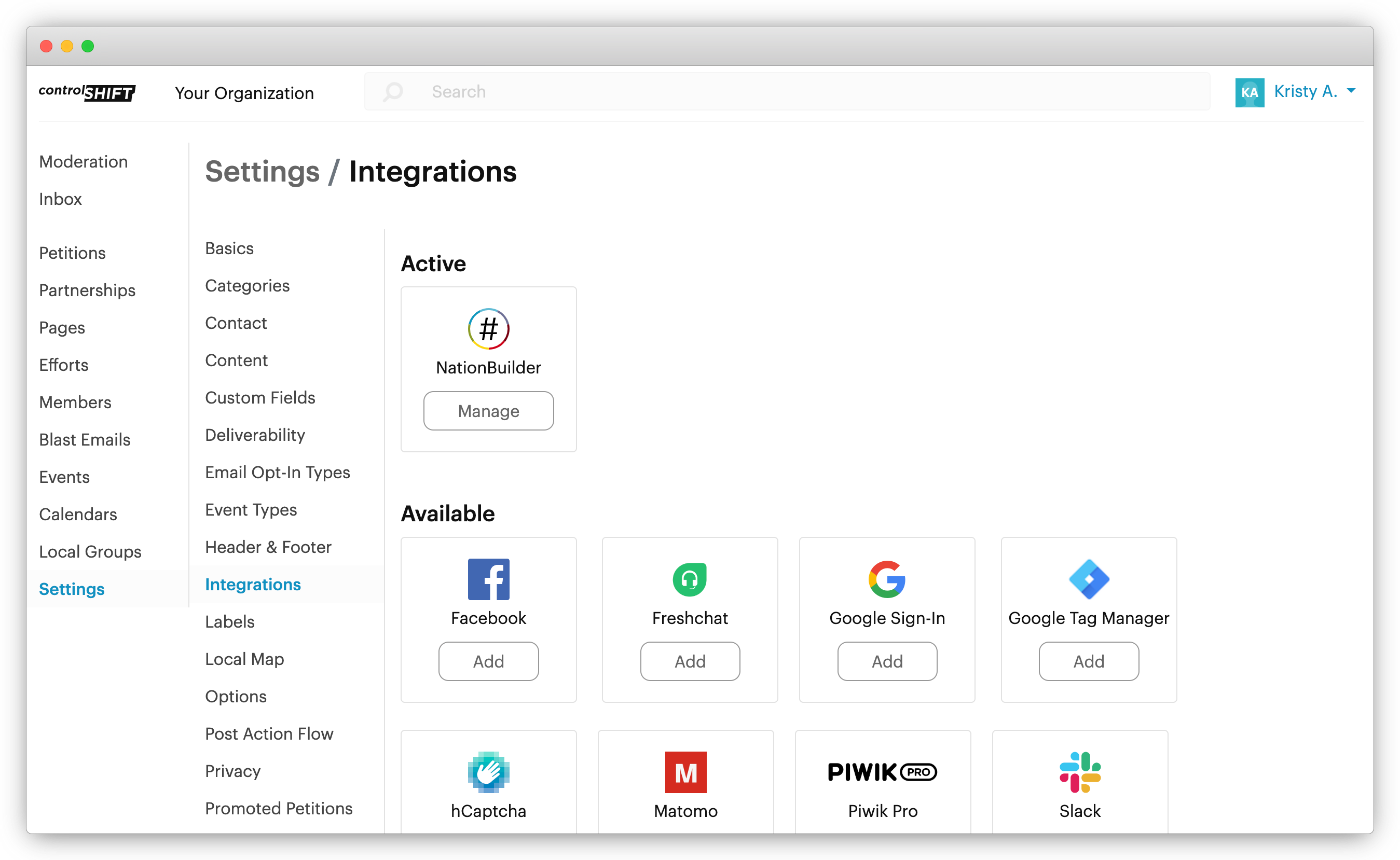 ControlShift - Petition campaigns at NationBuilder