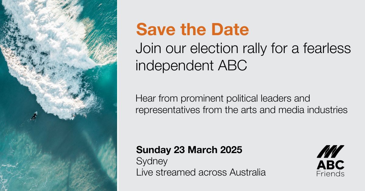 save the date 2025 rally - ABC Friends
