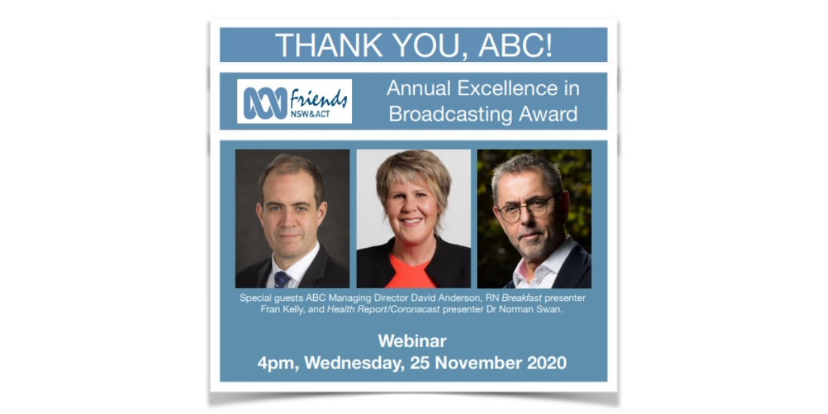 ABC Friends Excellence in Broadcasting Award - ABC Friends National Inc.