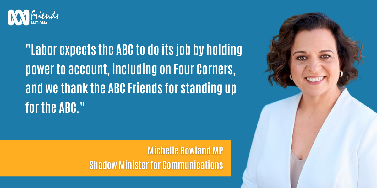 Message of support from Michelle Rowland MP, Shadow Minister for ...