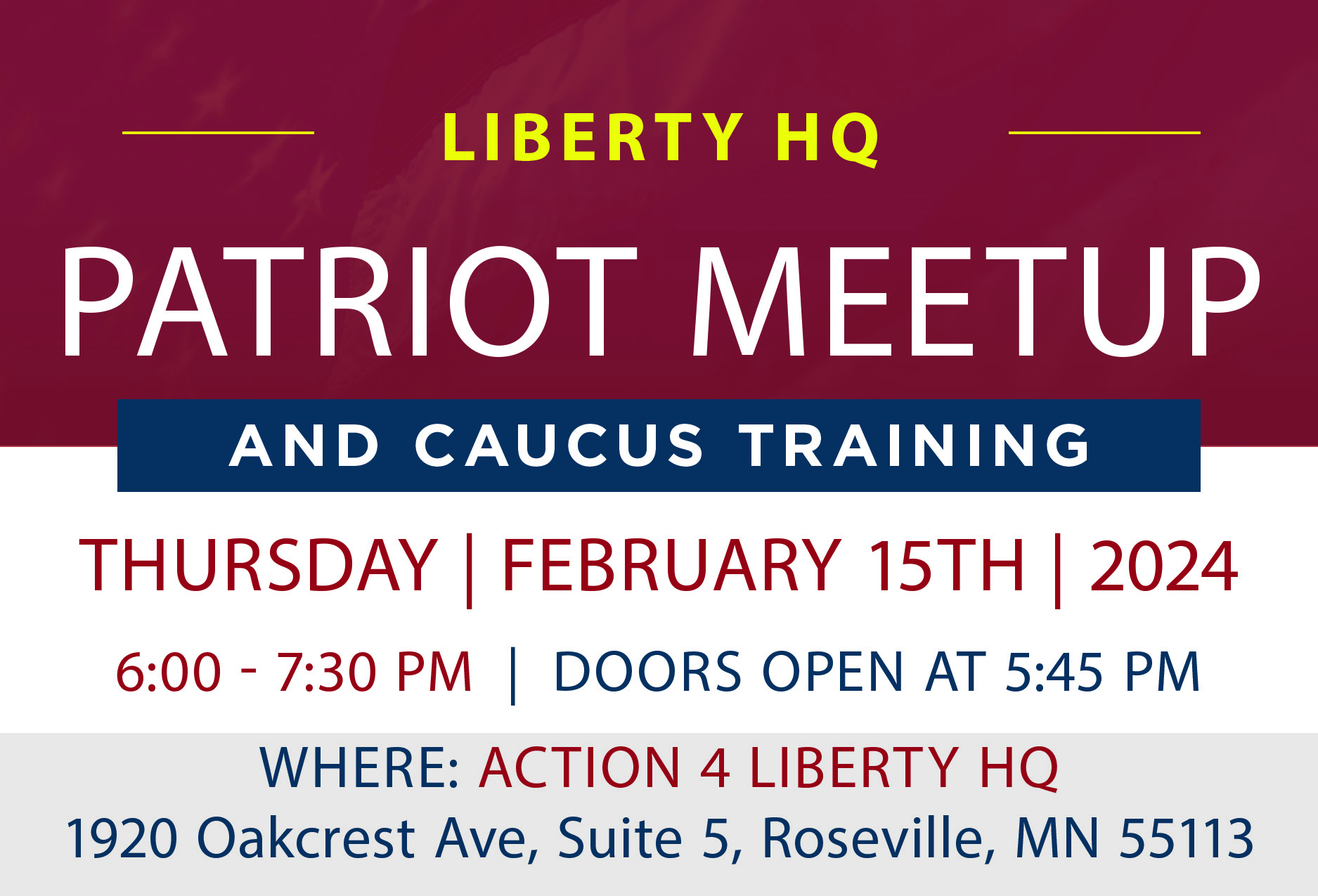 Events - Action 4 Liberty