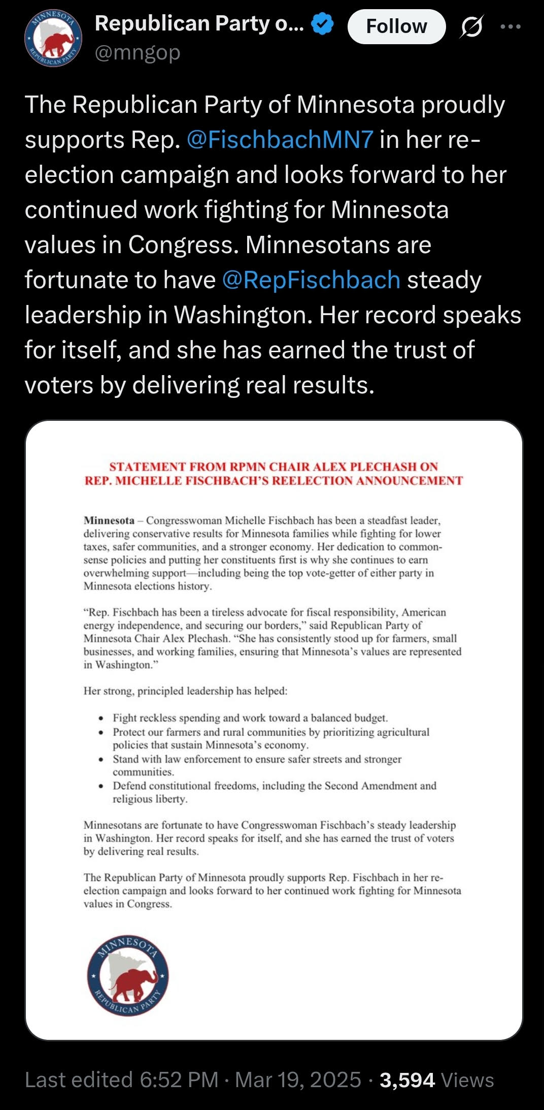 MNGOP Answers for Mailers Including Kendall Qualls Envelope, Should ...