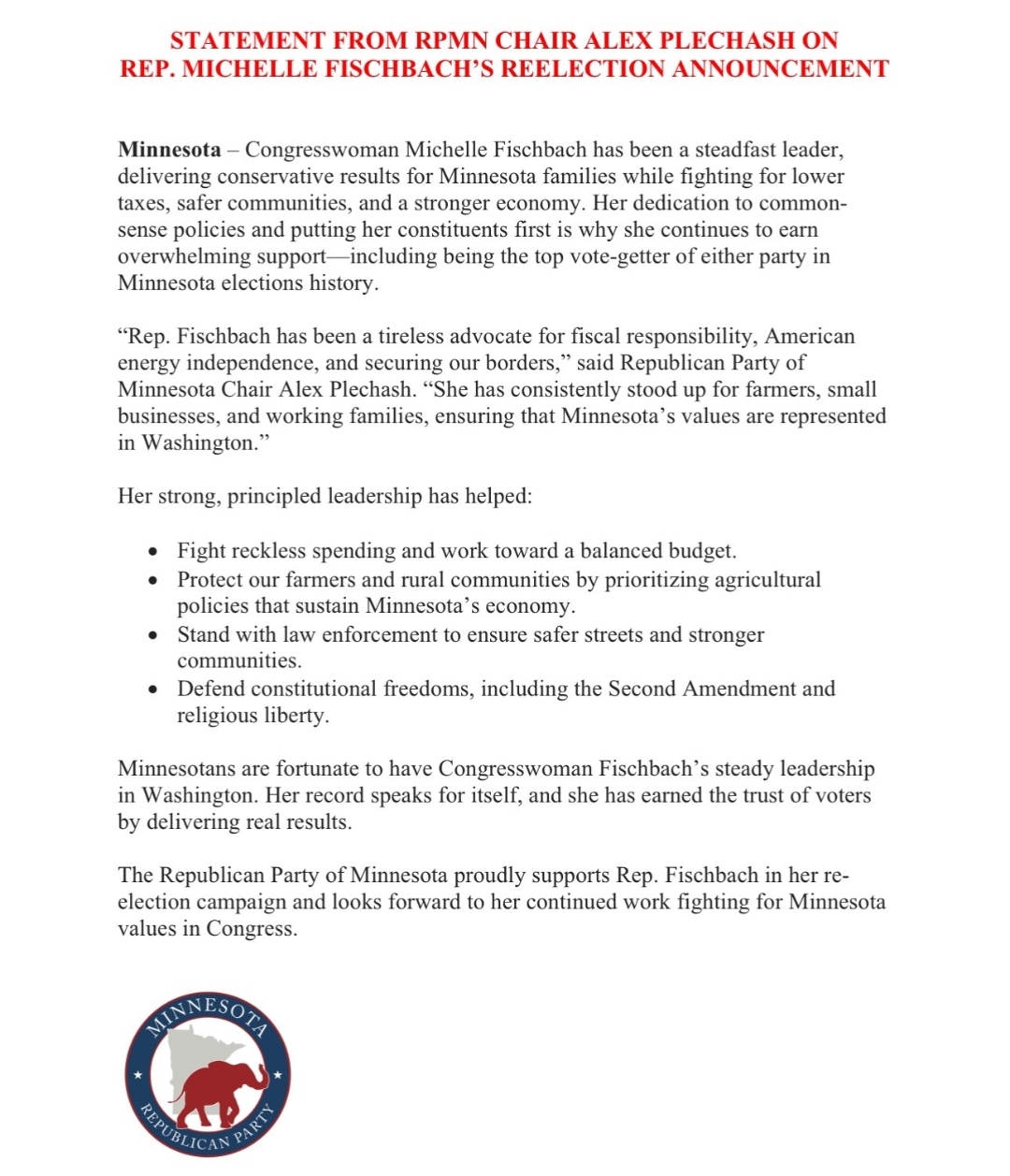 MN CD7 RINO Michelle Fischbach Votes to Cover-Up Epstein Files - Action ...