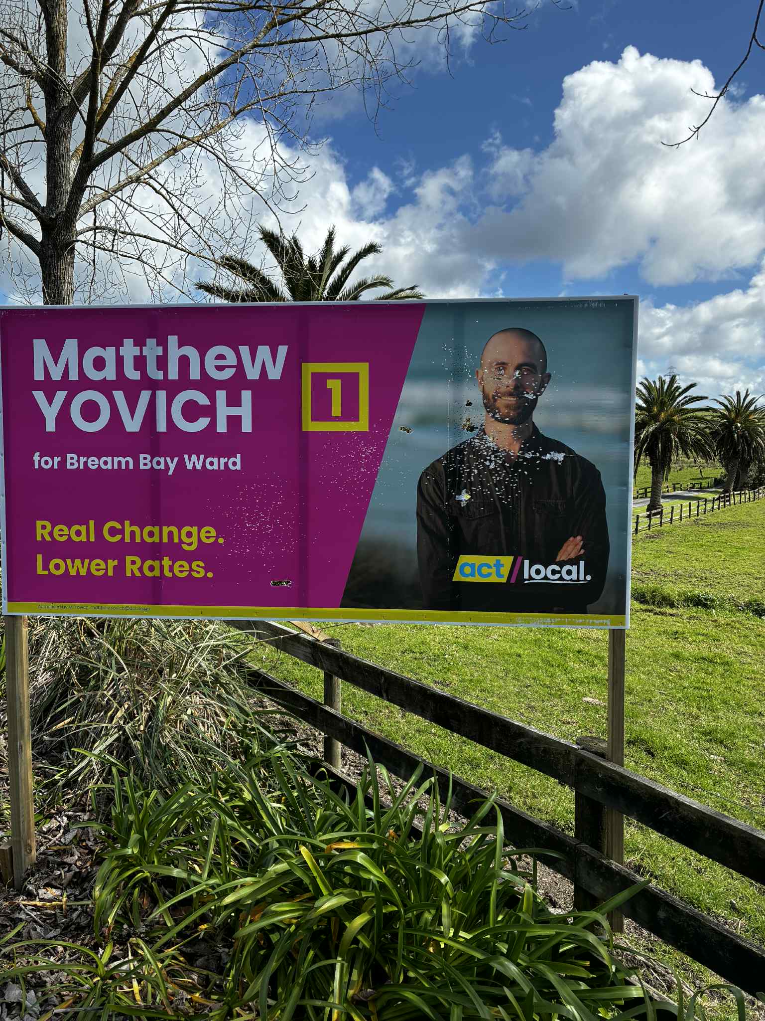 ACT Local Candidate's Hoardings Shot At | Scoop News
