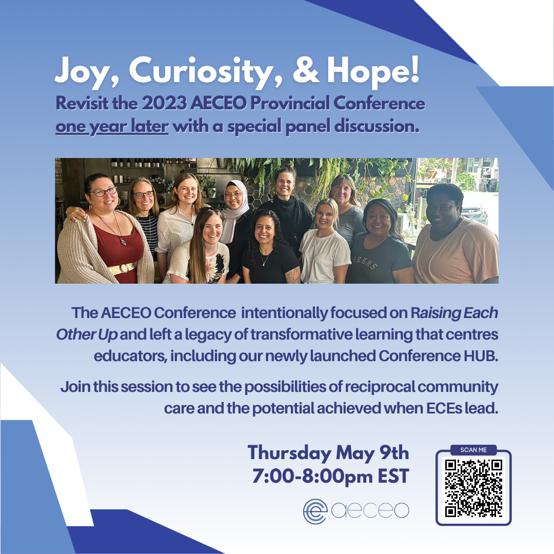 Conference Panel - Association of Early Childhood Educators Ontario