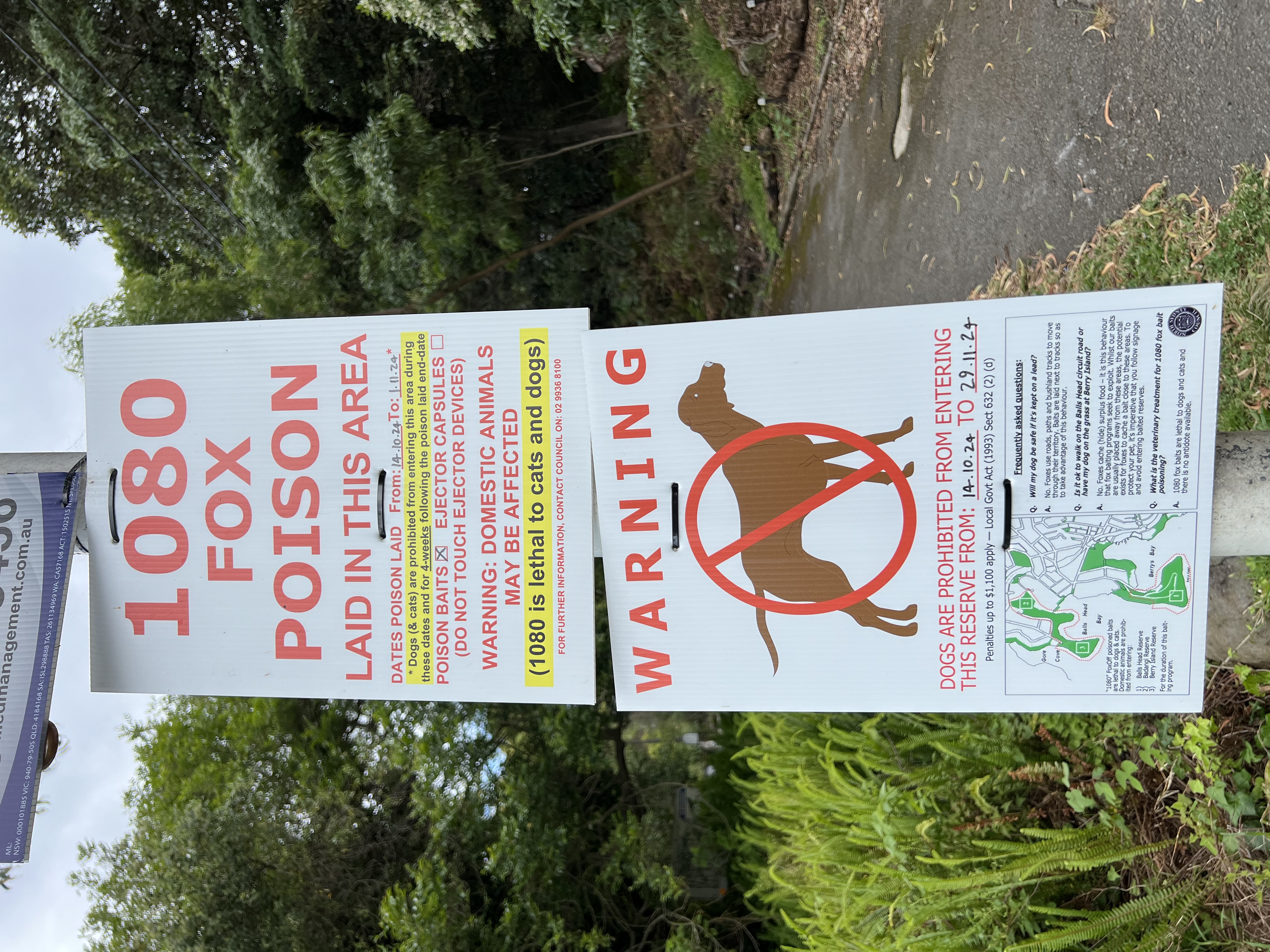 Ban 1080 in North Sydney