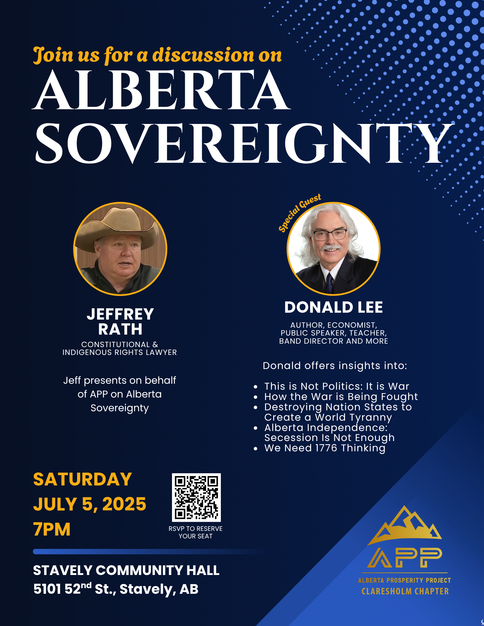 APP CHAPTER EVENT: Stavely - A discussion on Alberta Sovereignty ...