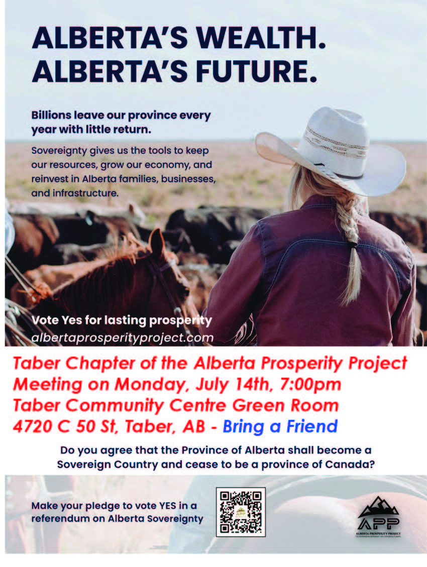 APP CHAPTER EVENT: Taber - Alberta's Wealth. Alberta's Future.