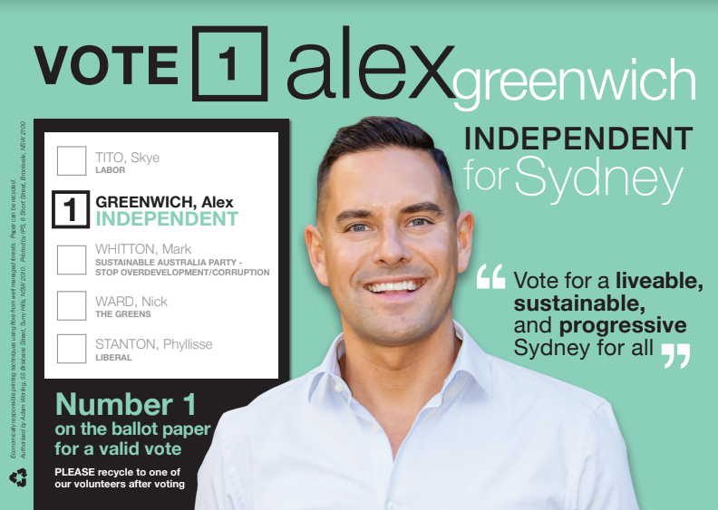 Vote 1 Alex Greenwich