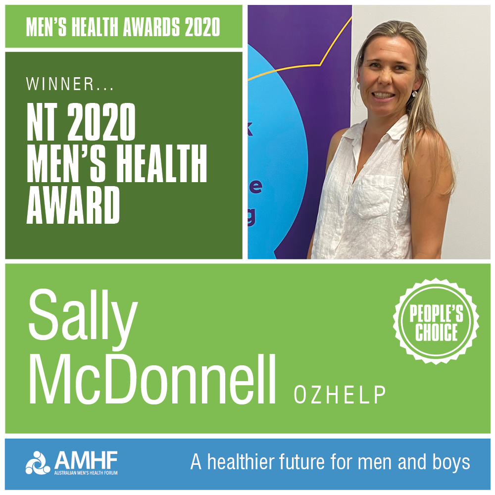 Sally McDonnell wins NT 2020 Men’s Health Award - AMHF - Australian Men ...