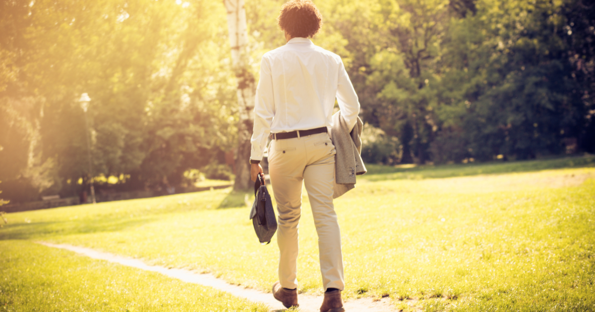 Getting the steps in on Walk to Work Day - AMHF - Know Your Man Facts