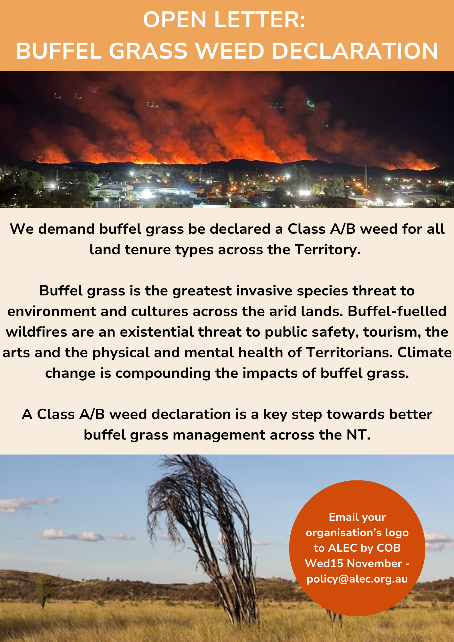Sign the open letter to Minister Worden - Arid Lands Environment Centre