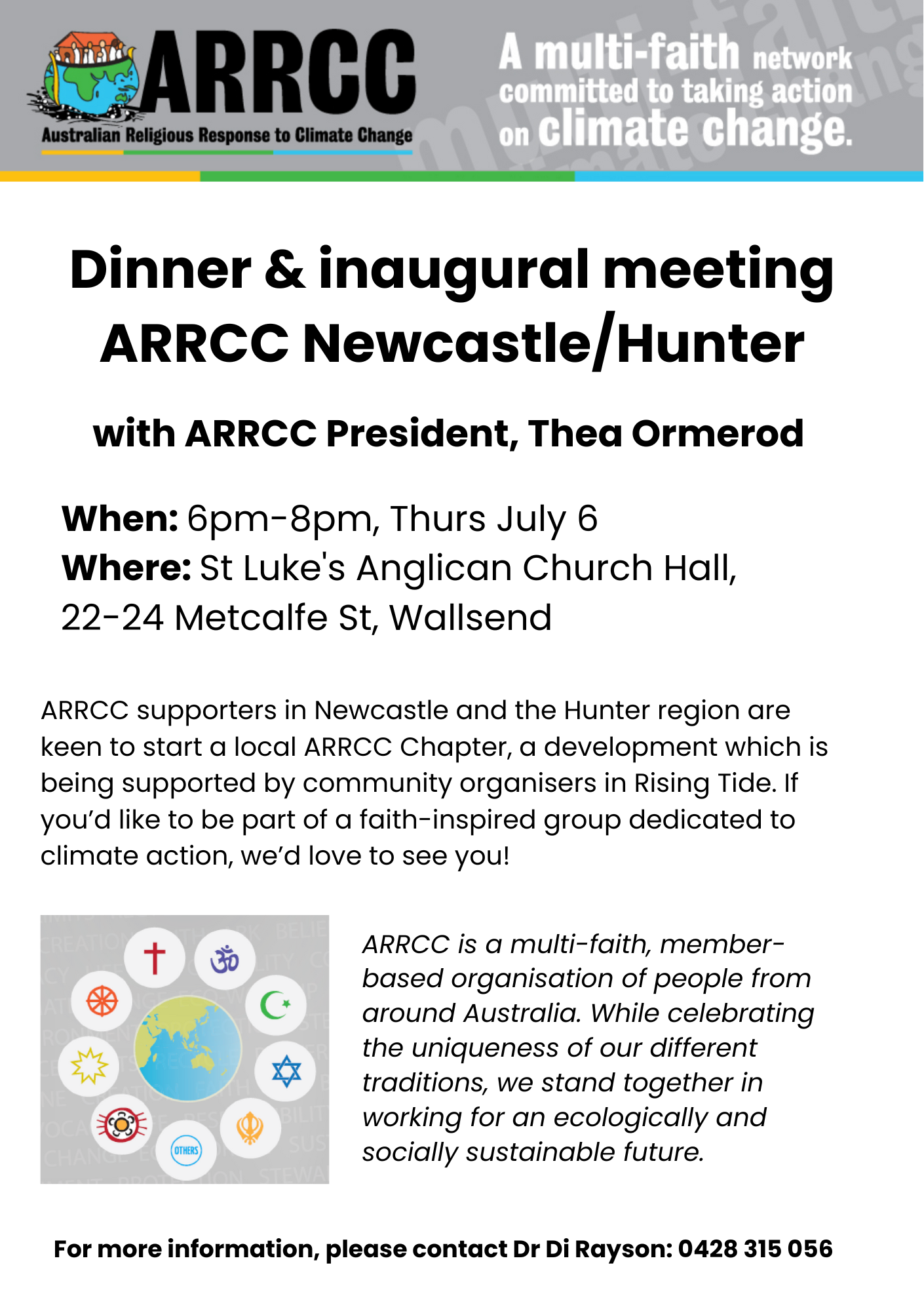 Hunter and Newcastle ARRCC - Dinner and Inaugural Meeting