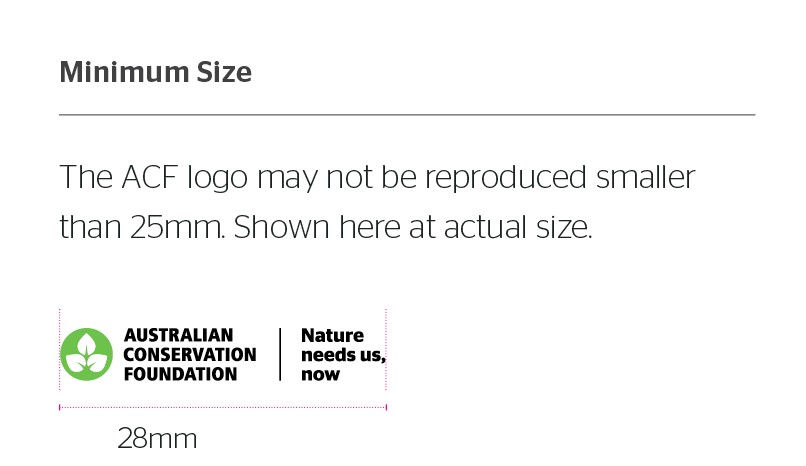 The ACF logo - ACF style guide