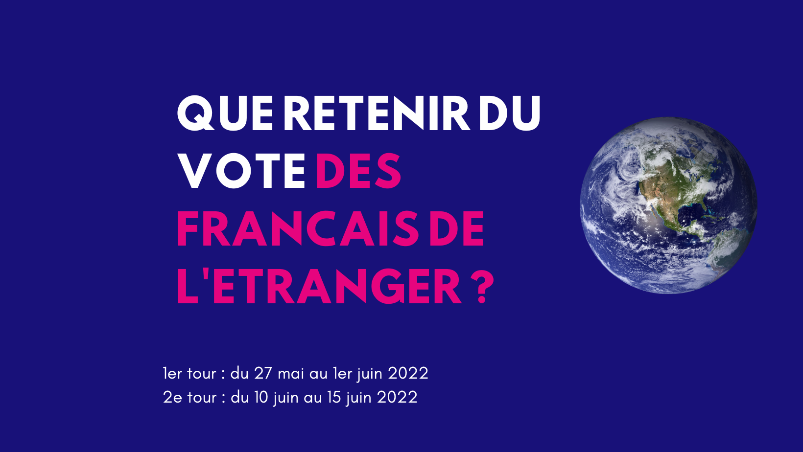 Que retenir du vote des français de l'étranger ? - A Voté