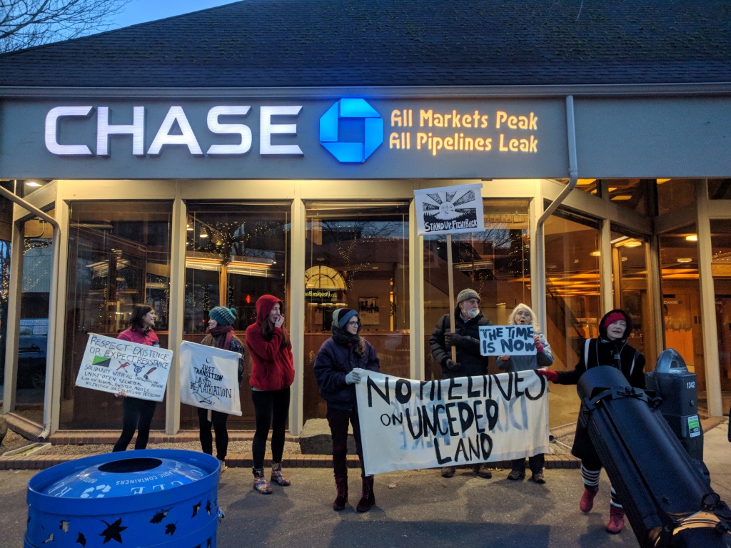 Protest Chase Bank: Bellingham - Backbone Campaign