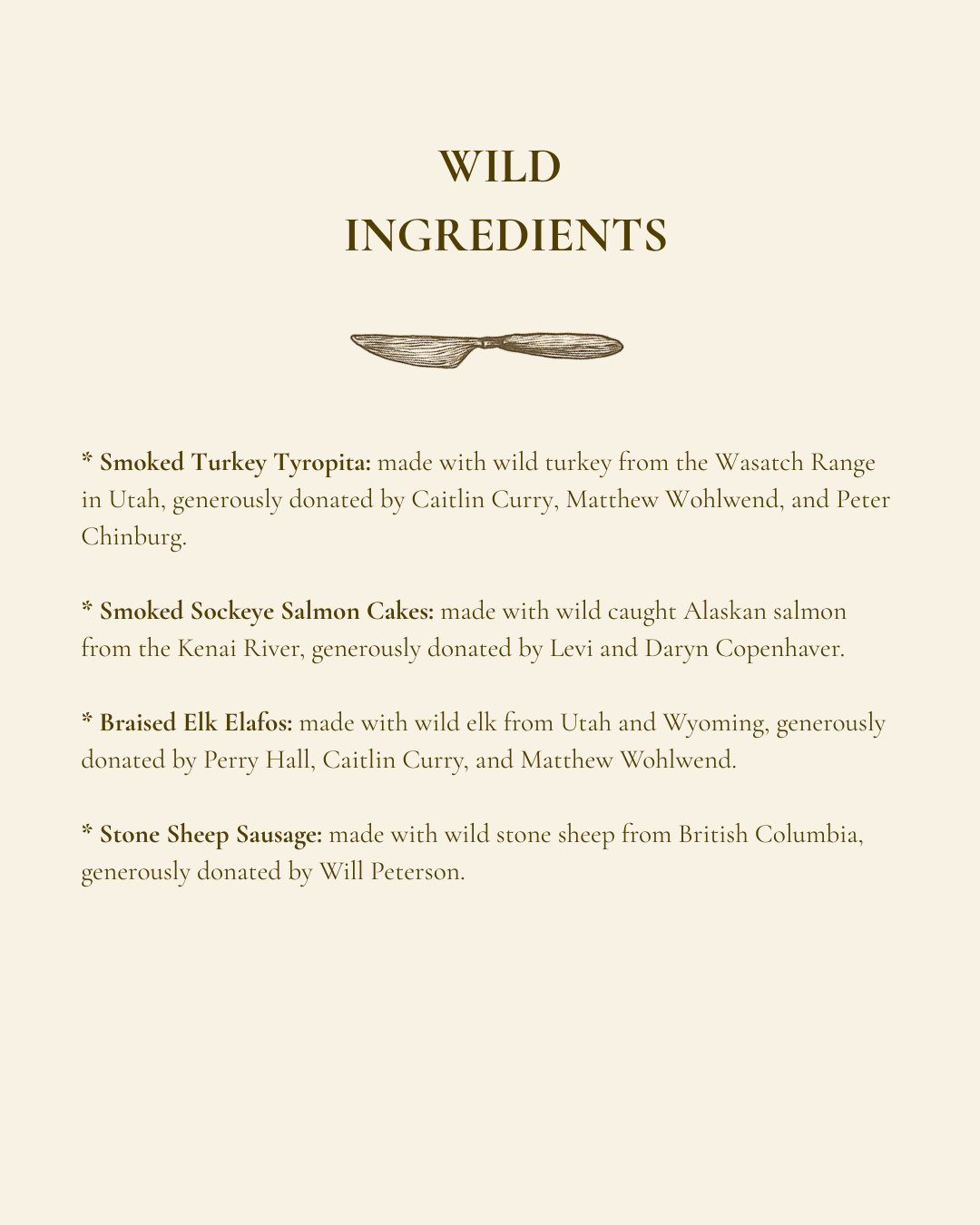Utah Wild Game Dinner & Fundraiser - Backcountry Hunters and Anglers