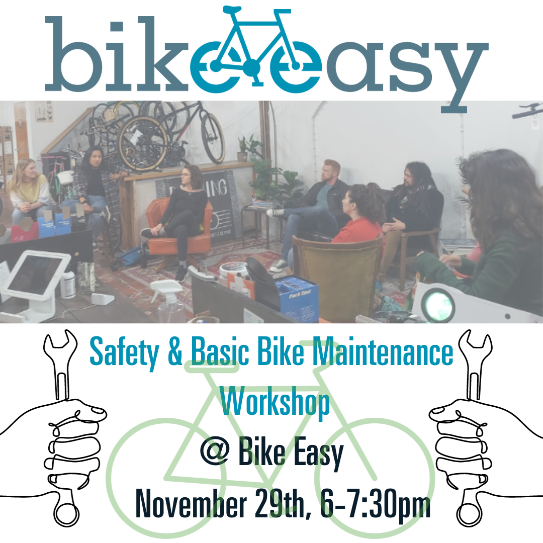 Bike Safety & Maintenance Workshop - Bike Easy