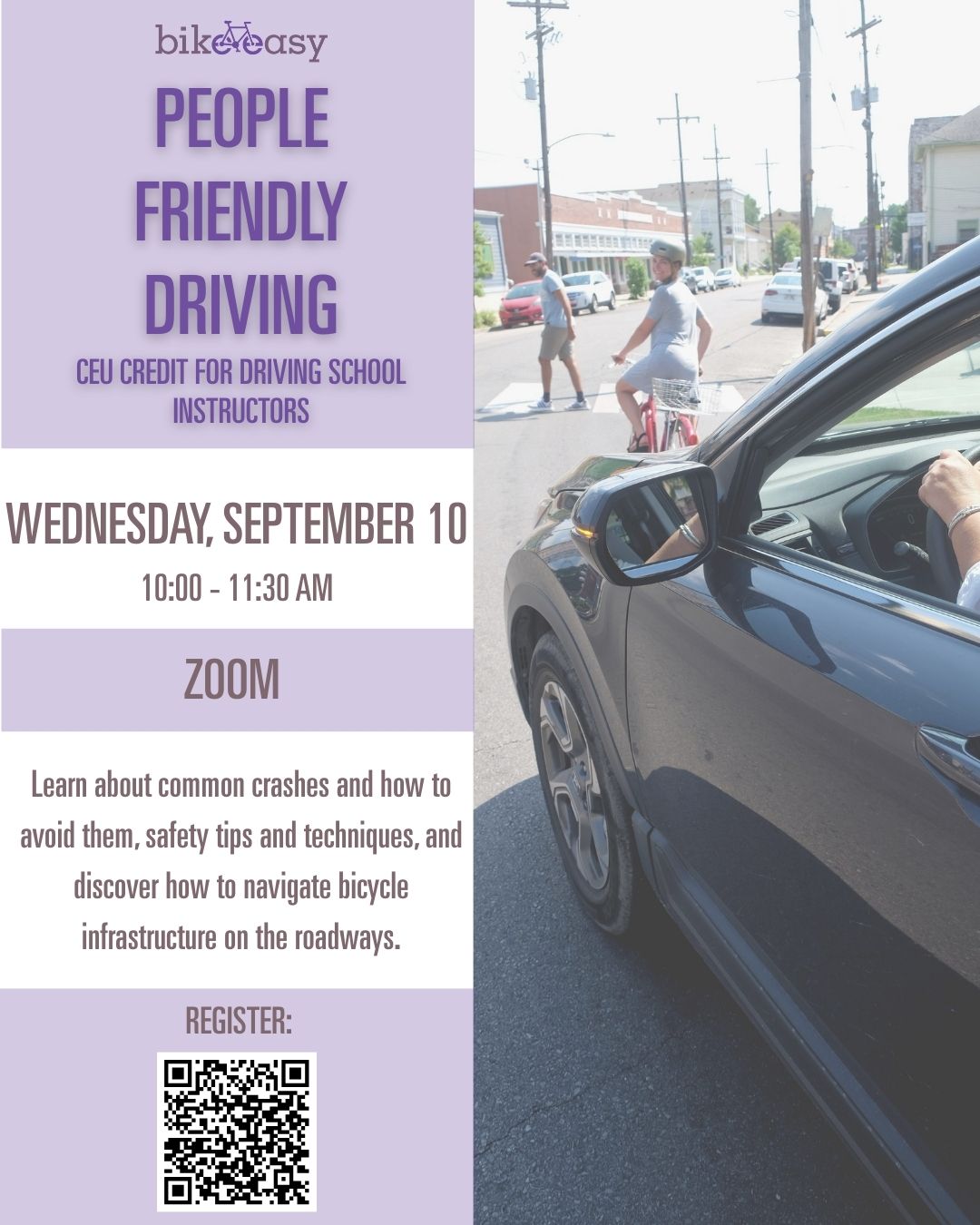 People Friendly Driving Workshop - Bike Easy