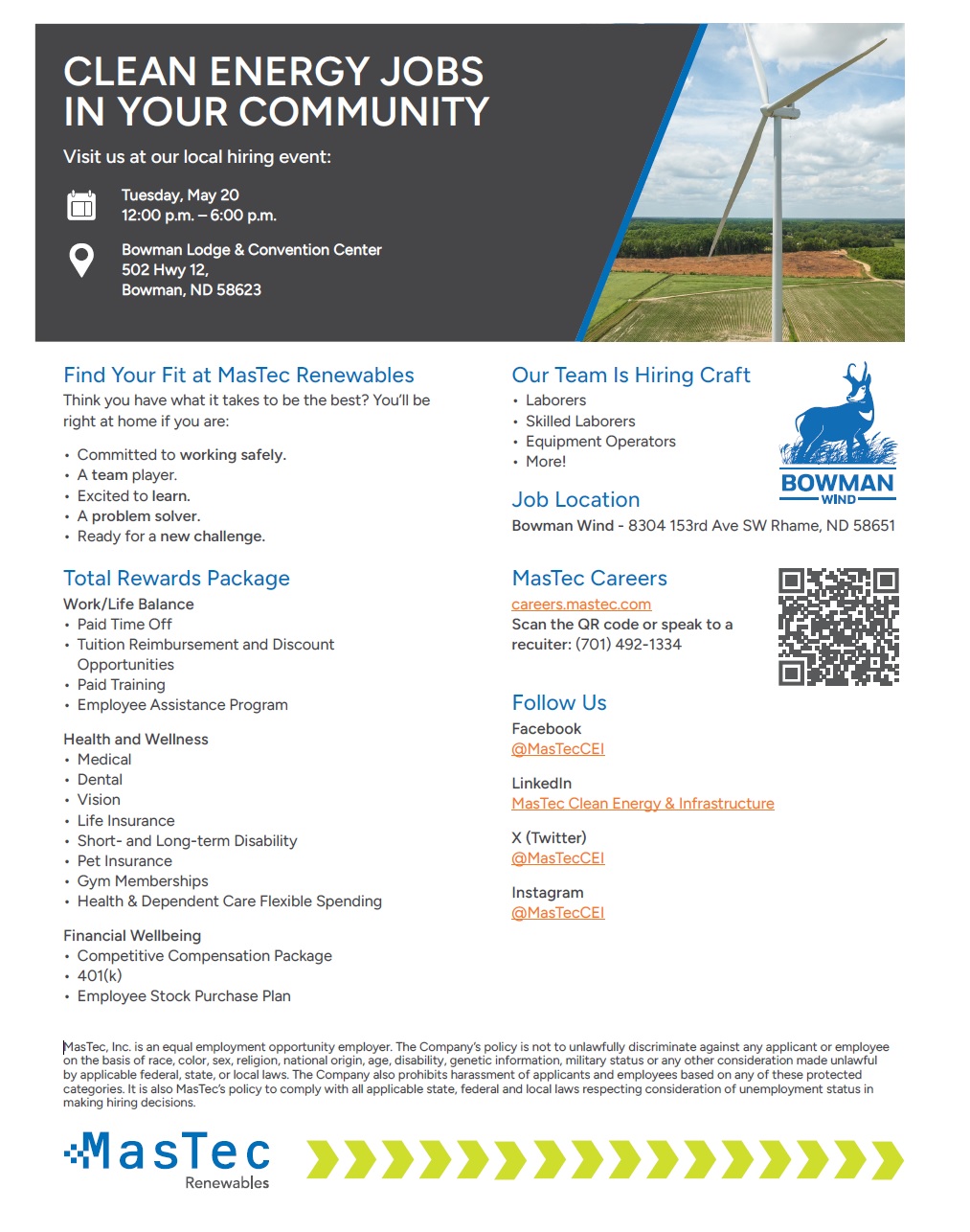 Construction - Bowman Wind