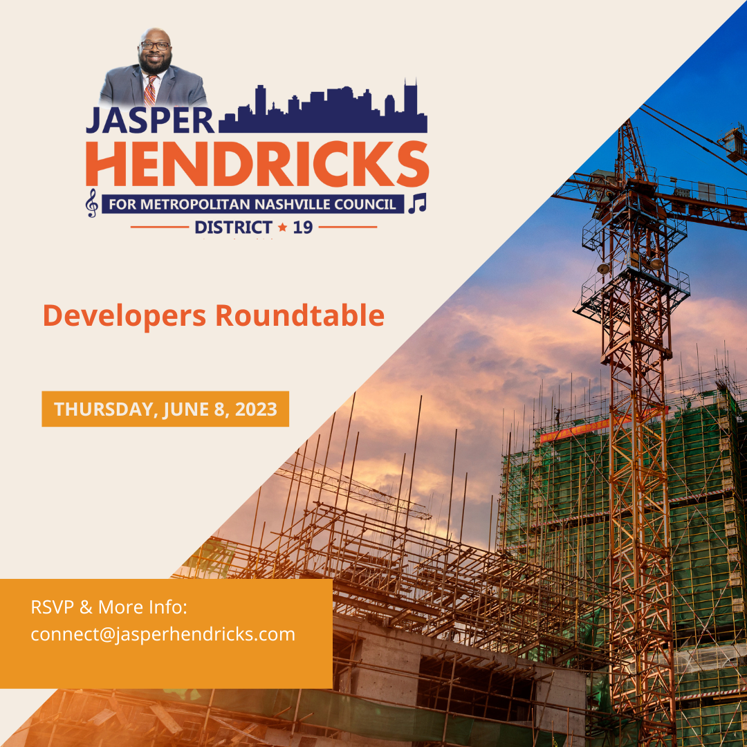 Events - Jasper Hendricks for Nashville Metro Council District 19