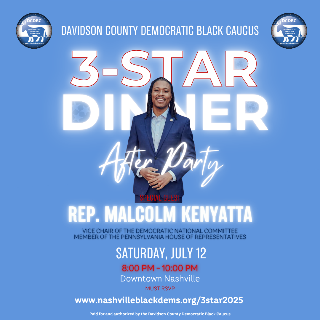 Three Star After Party - Davidson County Democratic Black Caucus