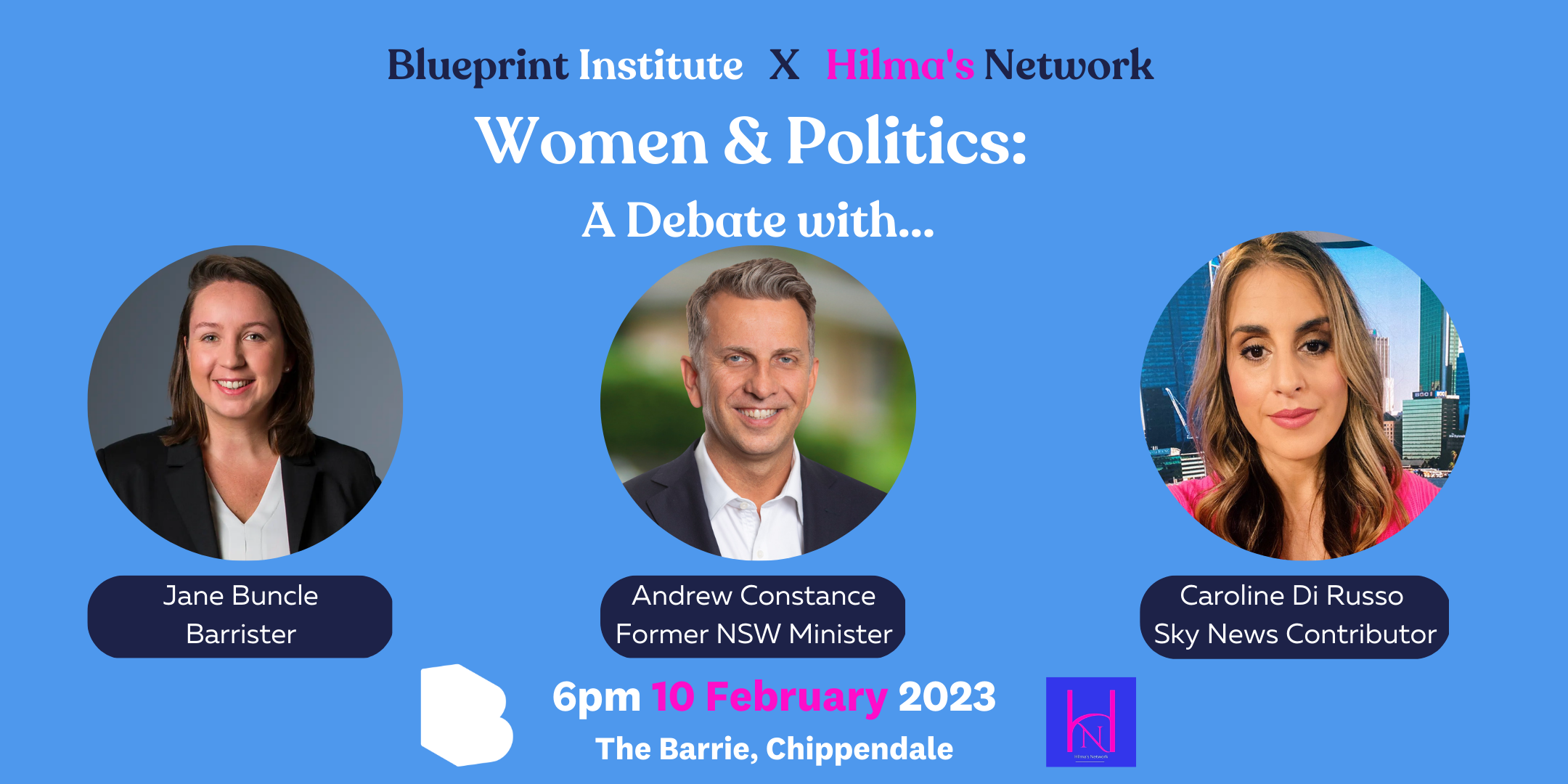 Blueprint Institute and Hilma's Network: Women in Politics Debate ...
