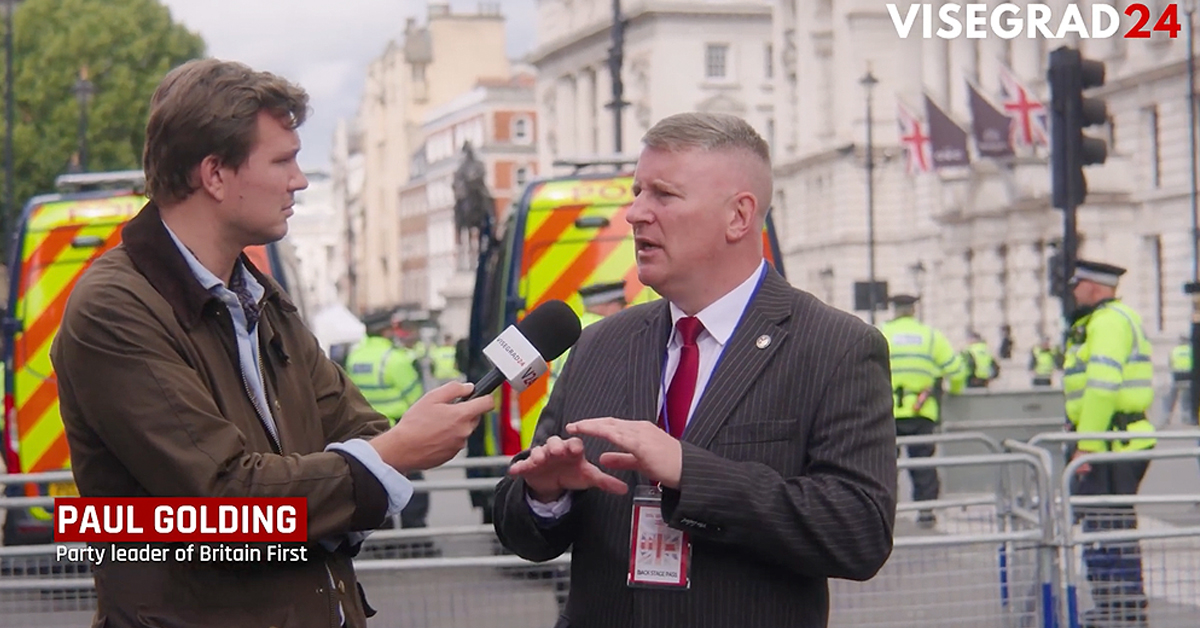 VIDEO: Britain First co-leader Paul Golding interviewed by 'Visegrád 24 ...