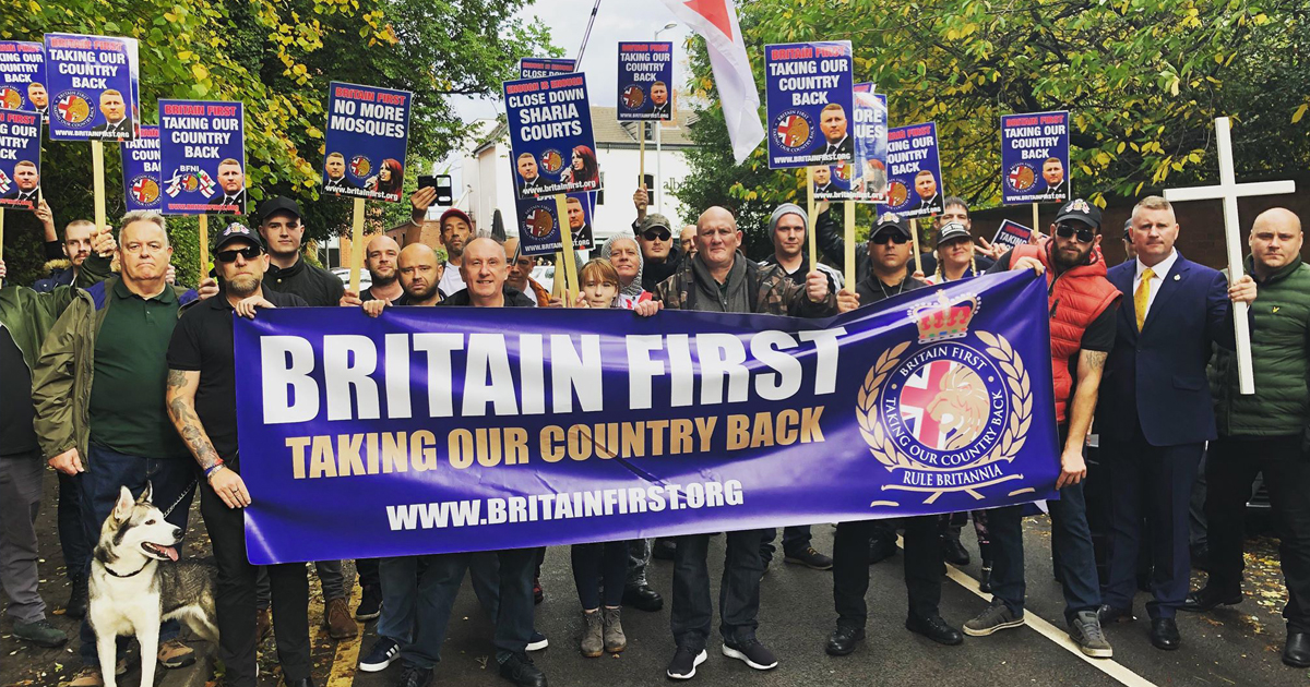 PHOTOS: Britain First PROTESTS at extremist Didsbury Mosque! - Britain ...
