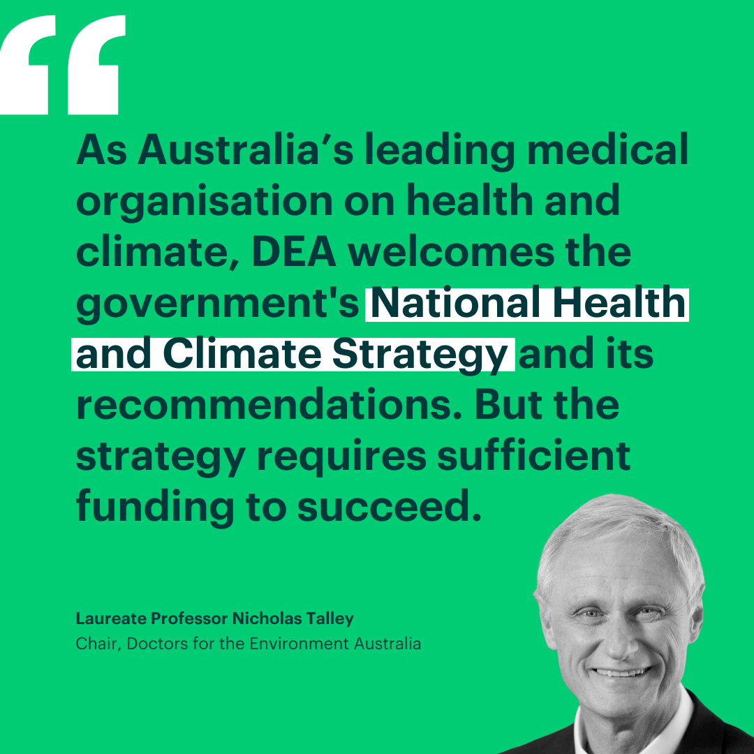 40+ health organisations: Fund the National Health & Climate Strategy ...