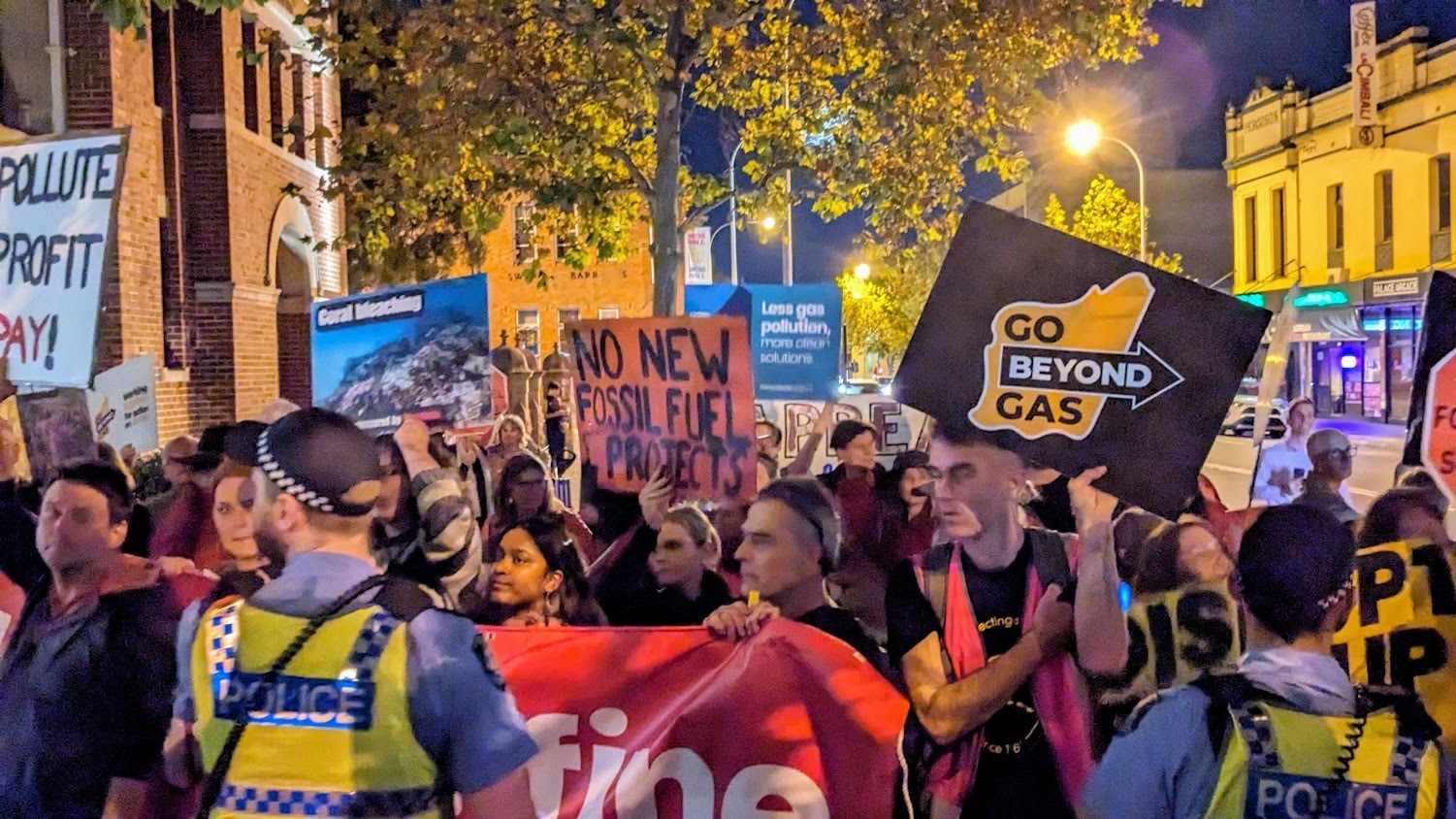 Climate Activists Crash Fossil Fuel Lobbyist Party in Perth