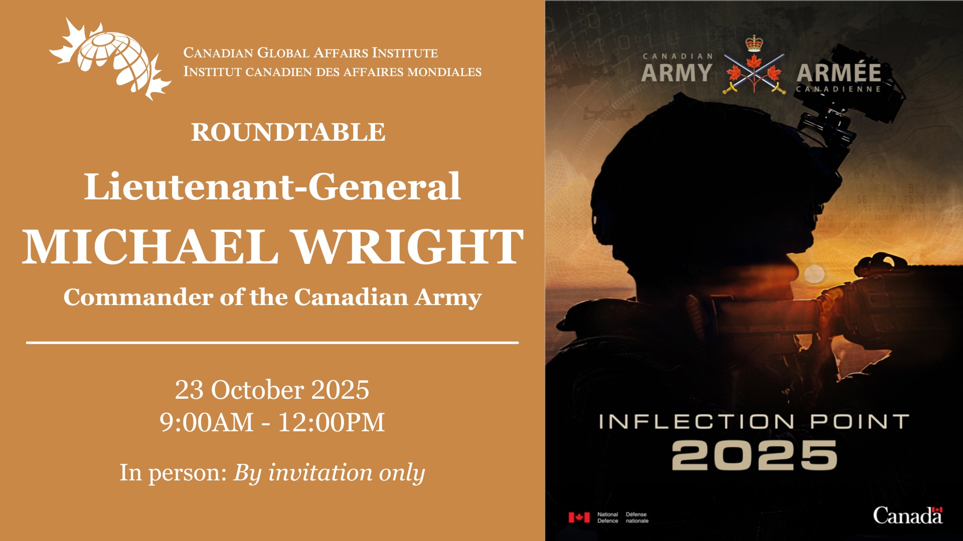 Roundtable: LGen Michael Wright, Commander of the Canadian Army ...