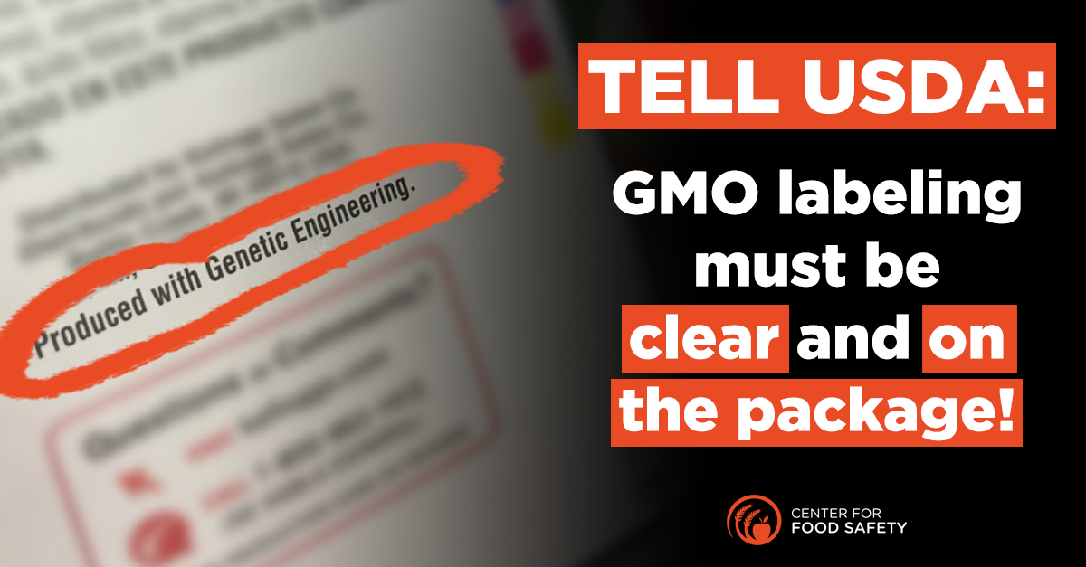 No more secret GMOs: help the Center for Food Safety's fight.