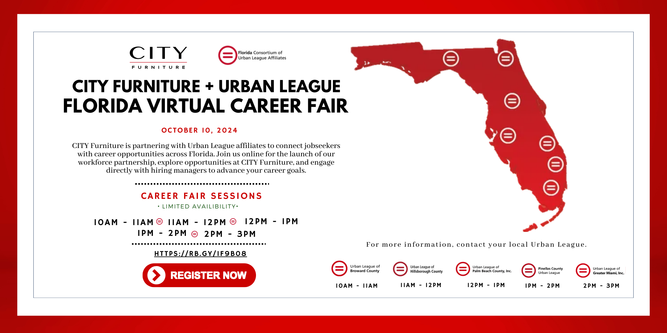 October 10: Virtual Career Fair - Central Florida Urban League
