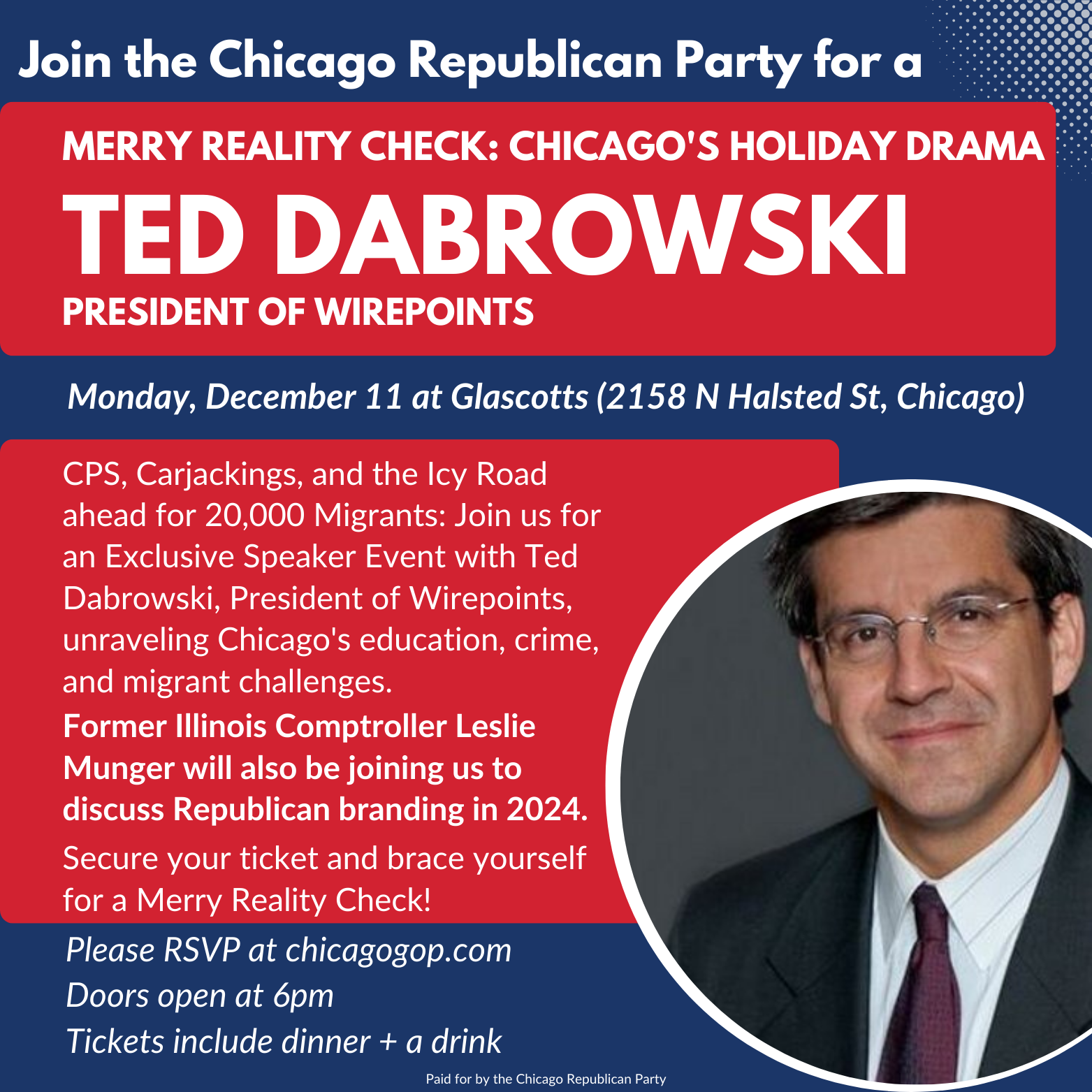 Special Speaker Event: Ted Dabrowski from Wirepoints! - Chicago ...