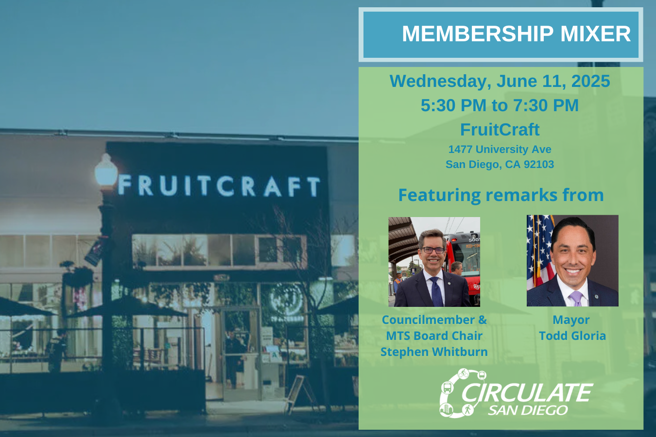 SUMMER 2025 MEMBERSHIP MIXER – CURRENT MEMBER RSVP - Circulate San Diego