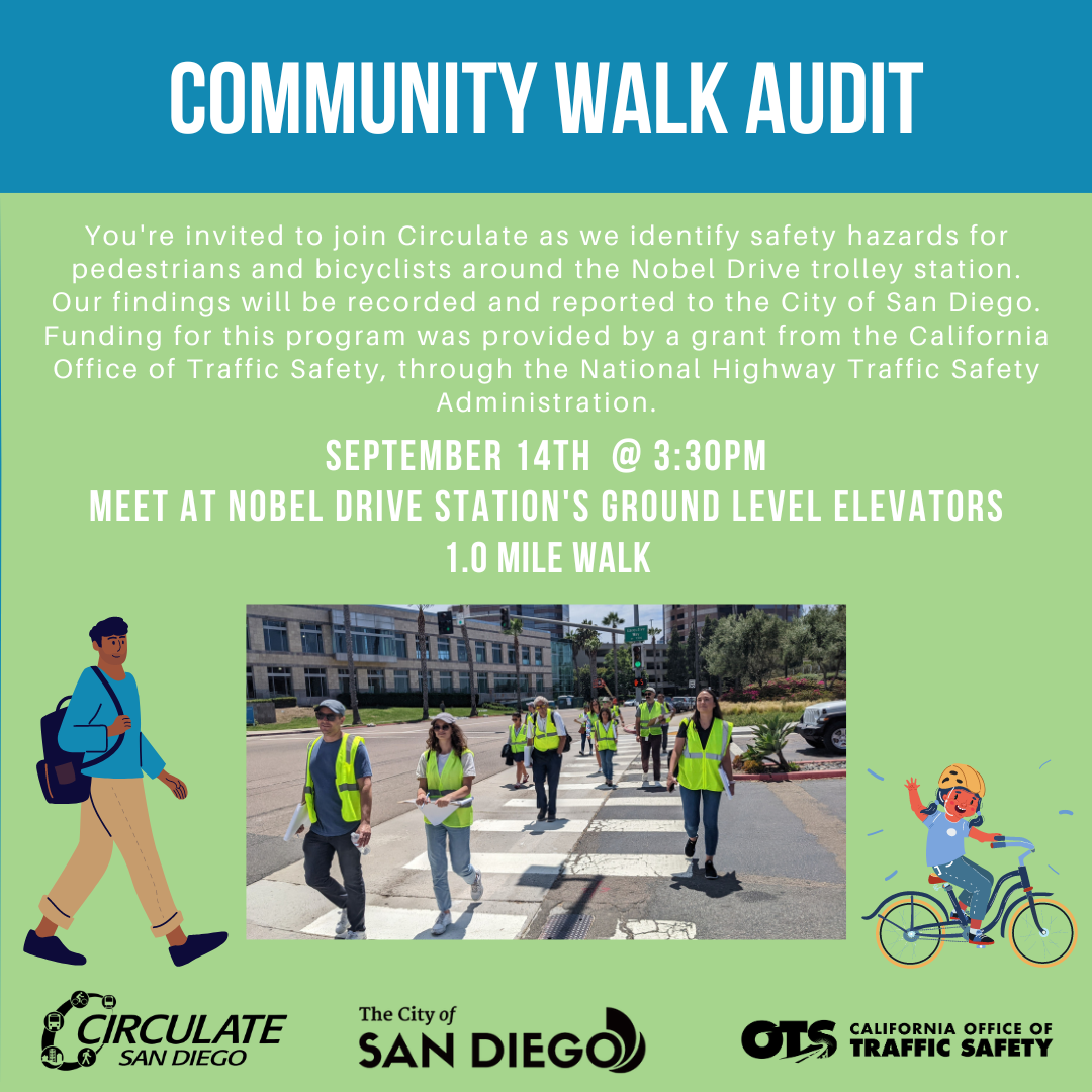 Nobel Drive Community Walk Audit - Circulate San Diego