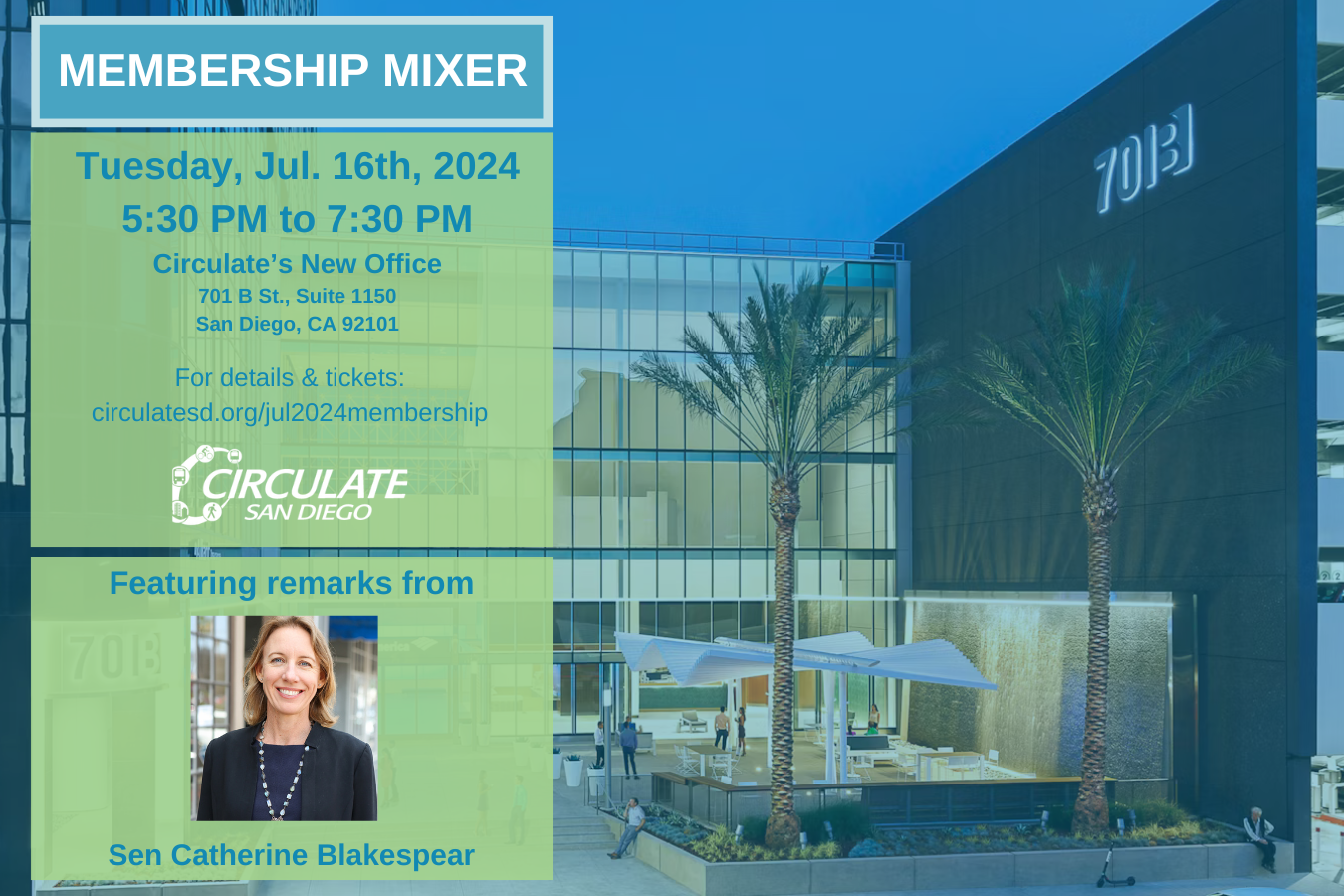 SUMMER 2024 MEMBERSHIP MIXER – CURRENT MEMBER RSVP - Circulate San Diego