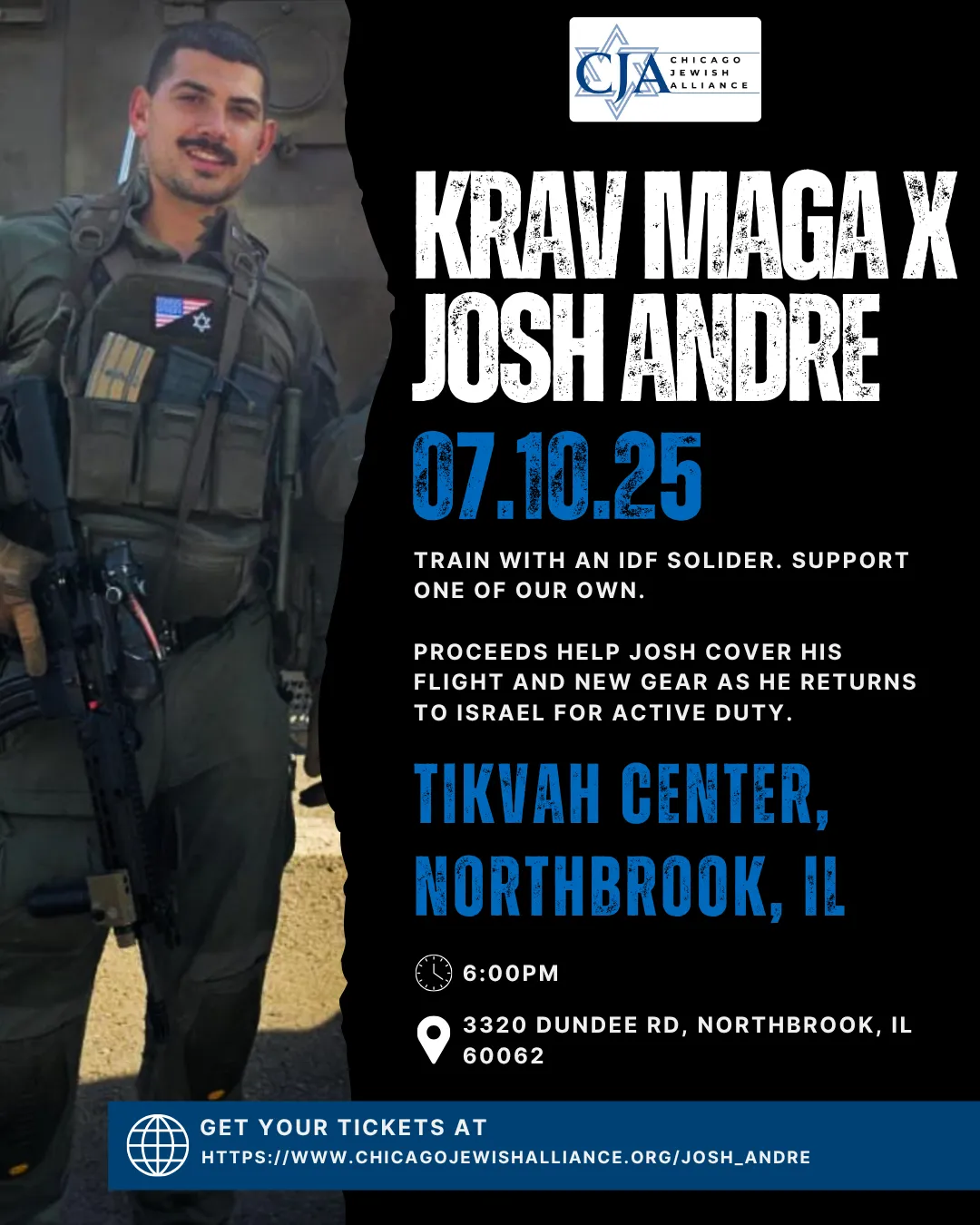Josh Andre Self Defense Fundraiser - Chicago Jewish Alliance