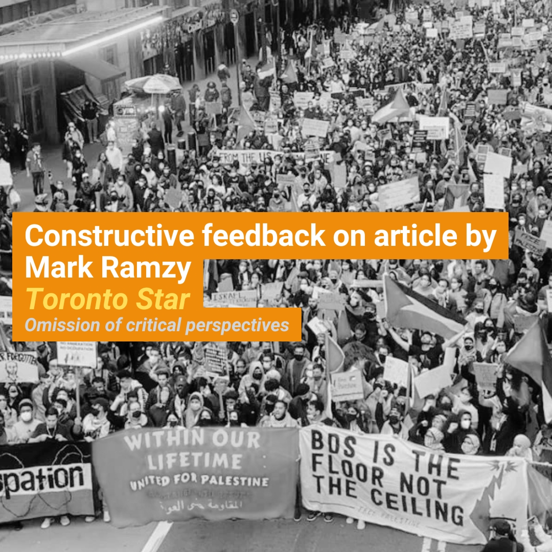 Constructive feedback on article by Mark Ramzy - The Media ...