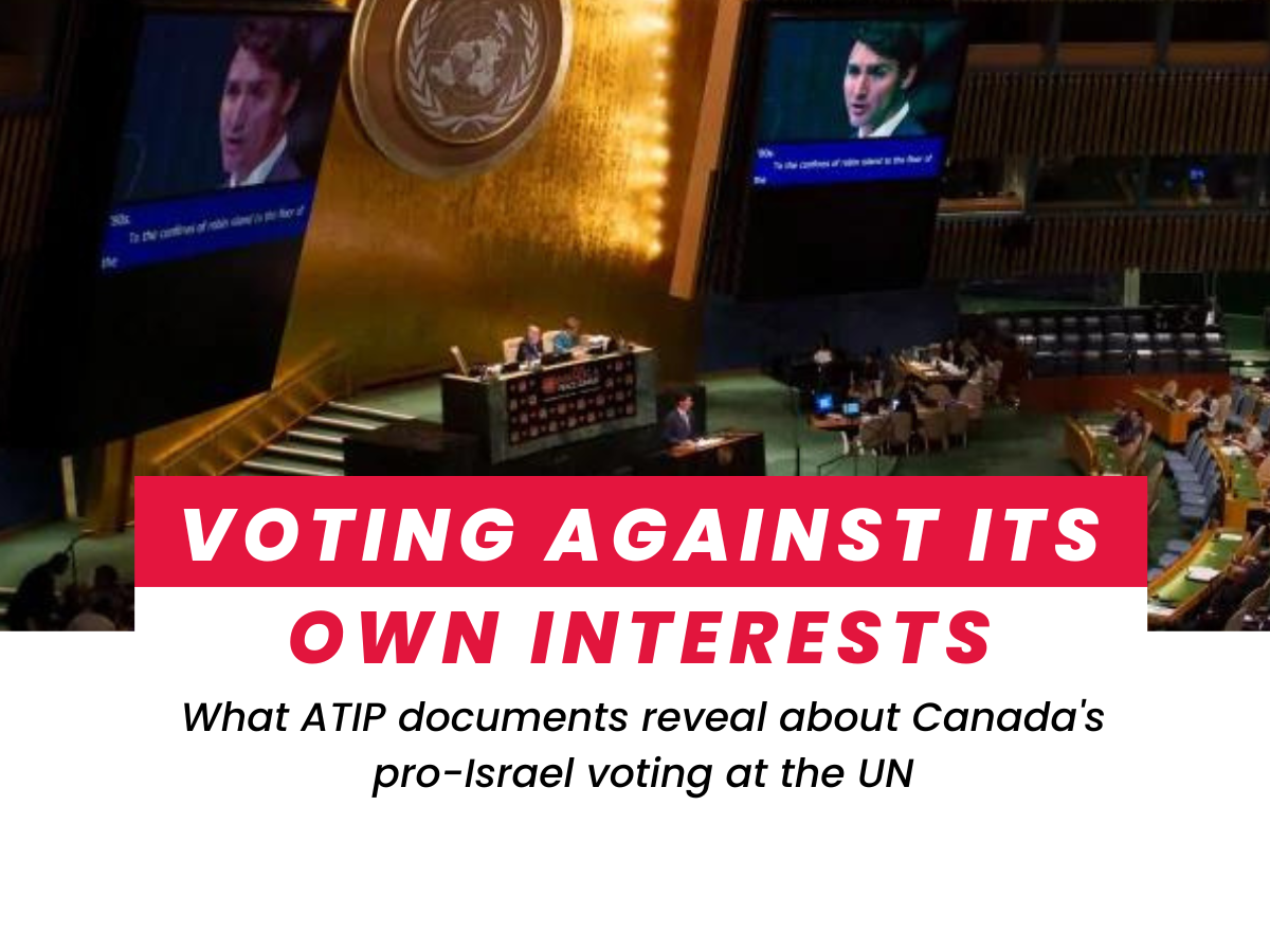 Voting Against its Own Interests - CJPME - English