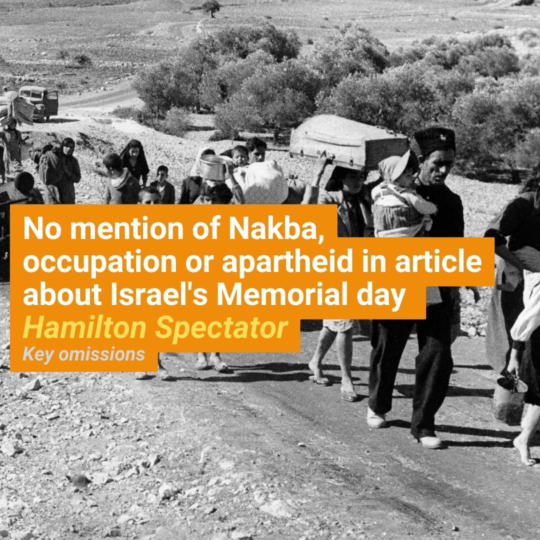 No mention of Nakba, occupation or apartheid in article about Israel's ...