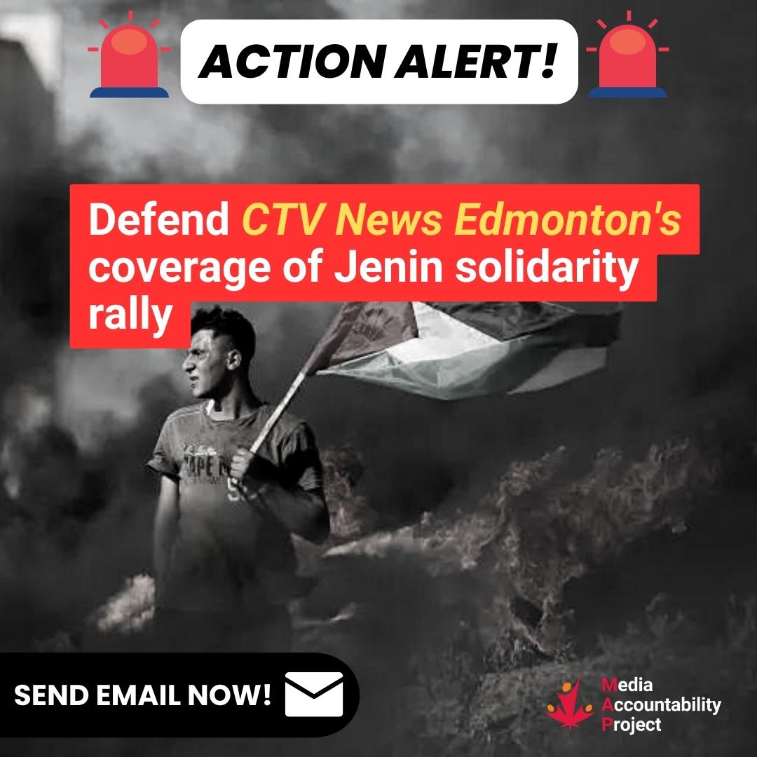 Defend CTV News Edmonton's coverage of Jenin solidarity rally - The ...