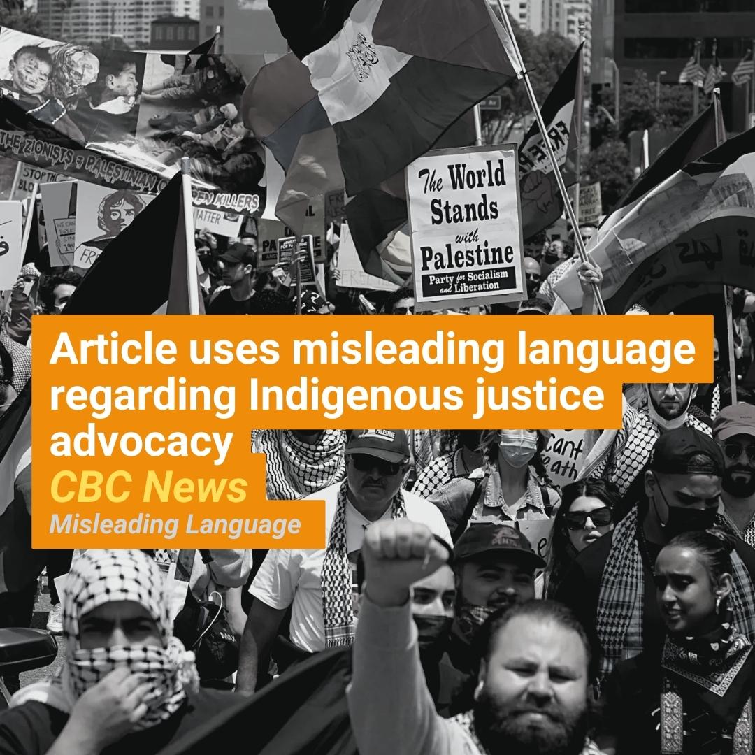 Article uses misleading language regarding Indigenous justice advocacy ...