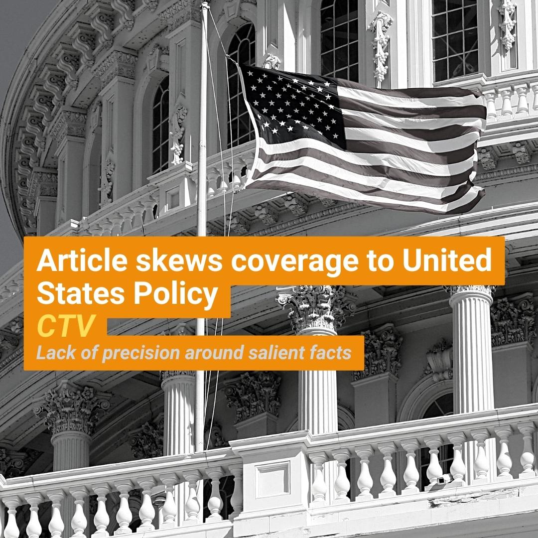 Article skews coverage to United States Policy - The Media ...