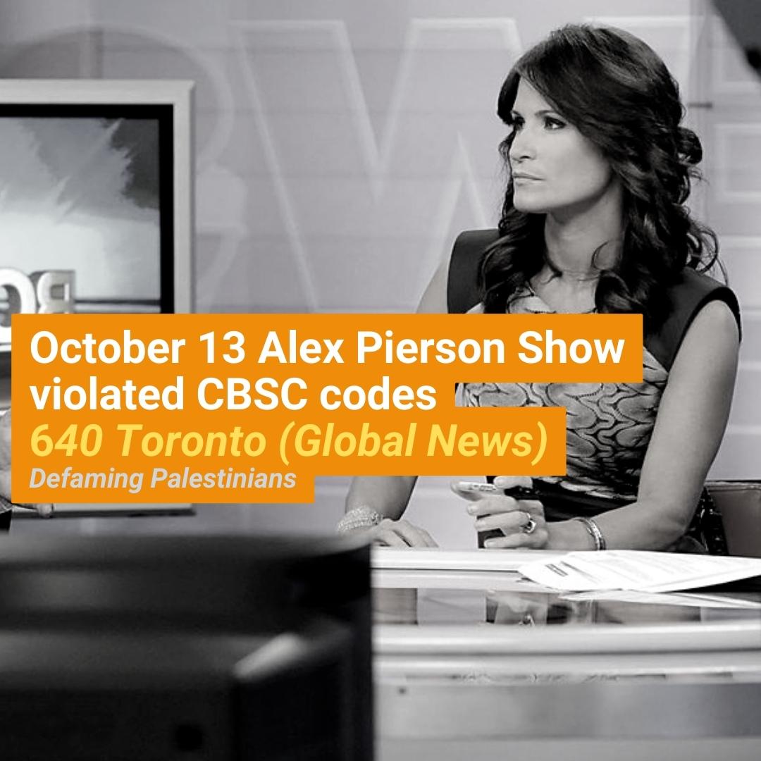 October 13 Alex Pierson Show violated CBSC codes - The Media ...