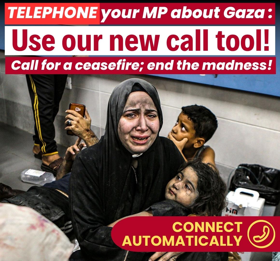 Use our new tool to phone your MP, demand a ceasefire - CJPME - English