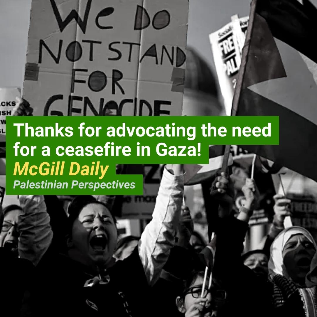 Thanks for advocating the need for a ceasefire in Gaza! - The Media ...
