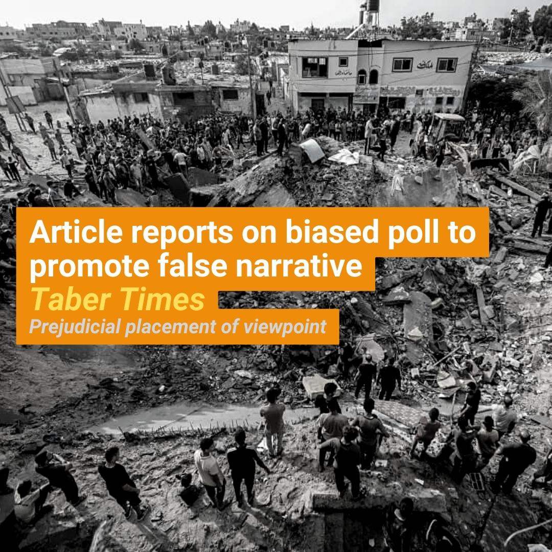 Article reports on biased poll to promote false narrative - The Media ...
