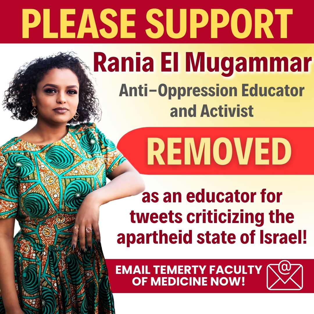 Thank you for exposing the anti-Palestinian discrimination of the UofT & TFOM - CJPME - English